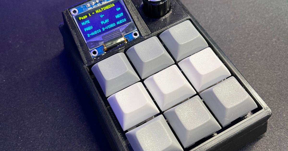 Raspberry pi pico macropad por Jason Giroux | Descargar modelo STL gratuito | Printables.com
