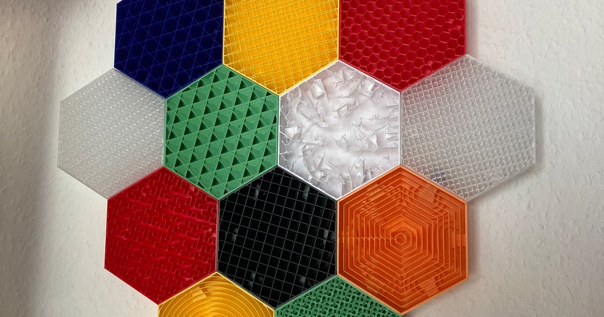 Hexagon Infill Wallart by aplayz | Download free STL model | Printables.com