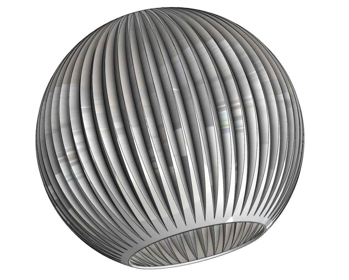 Globe shade for floor lamp, 9.5" OD x 8.5" tall x 1.675" neck opening by lehighluke | Download ...