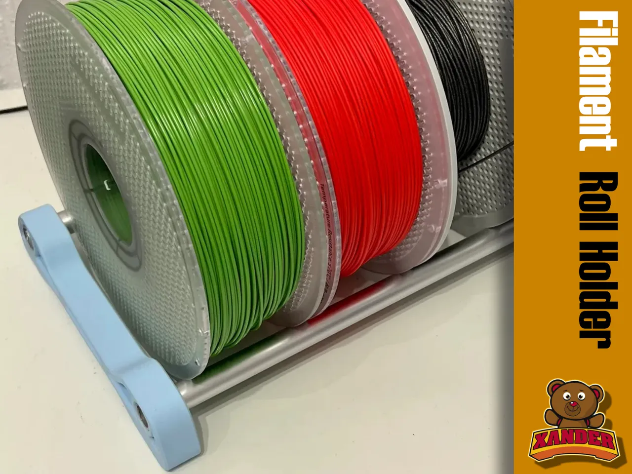 Filament Roll Holder + update by XanderBaer | Download free STL model ...