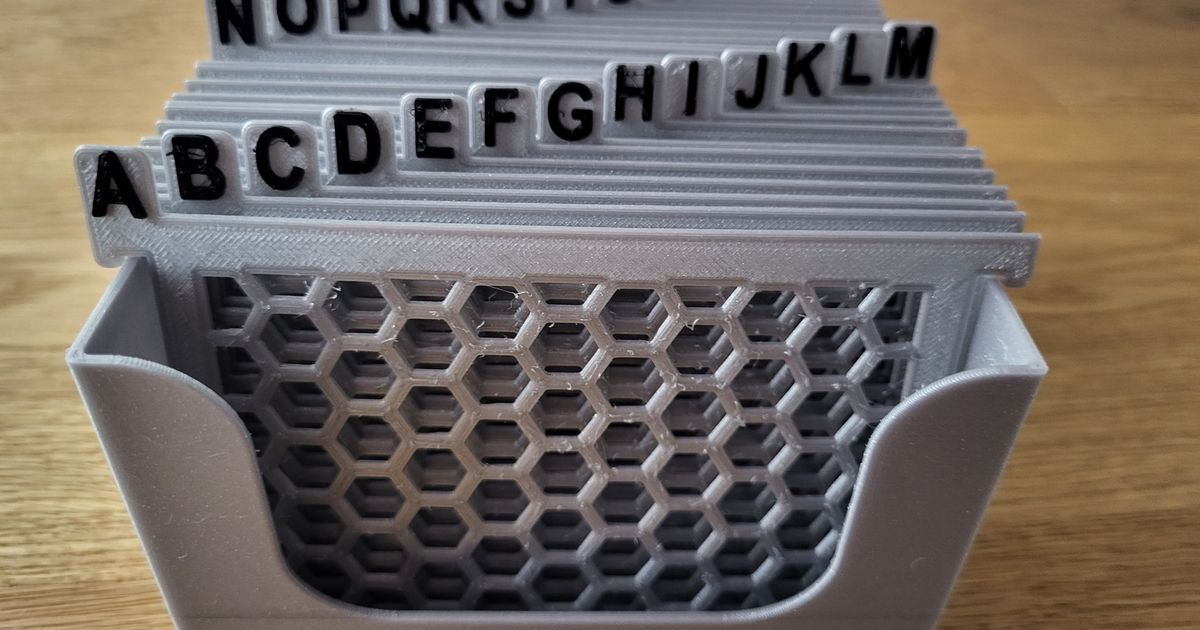 Register Box A-Z v2 by Gorki | Download free STL model | Printables.com