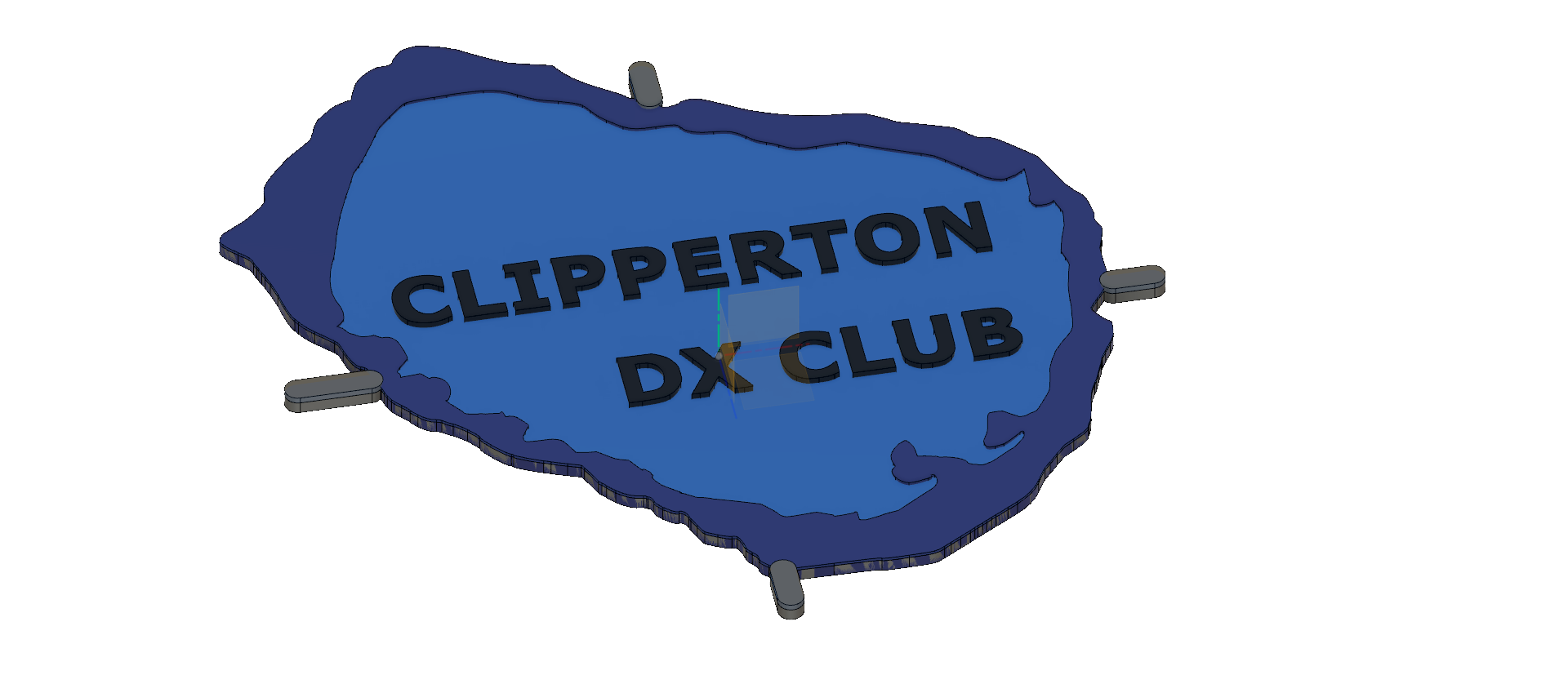 CLIPPERTON DX CLUB LOGO 3 COLORS by f1nsr | Download free STL model ...
