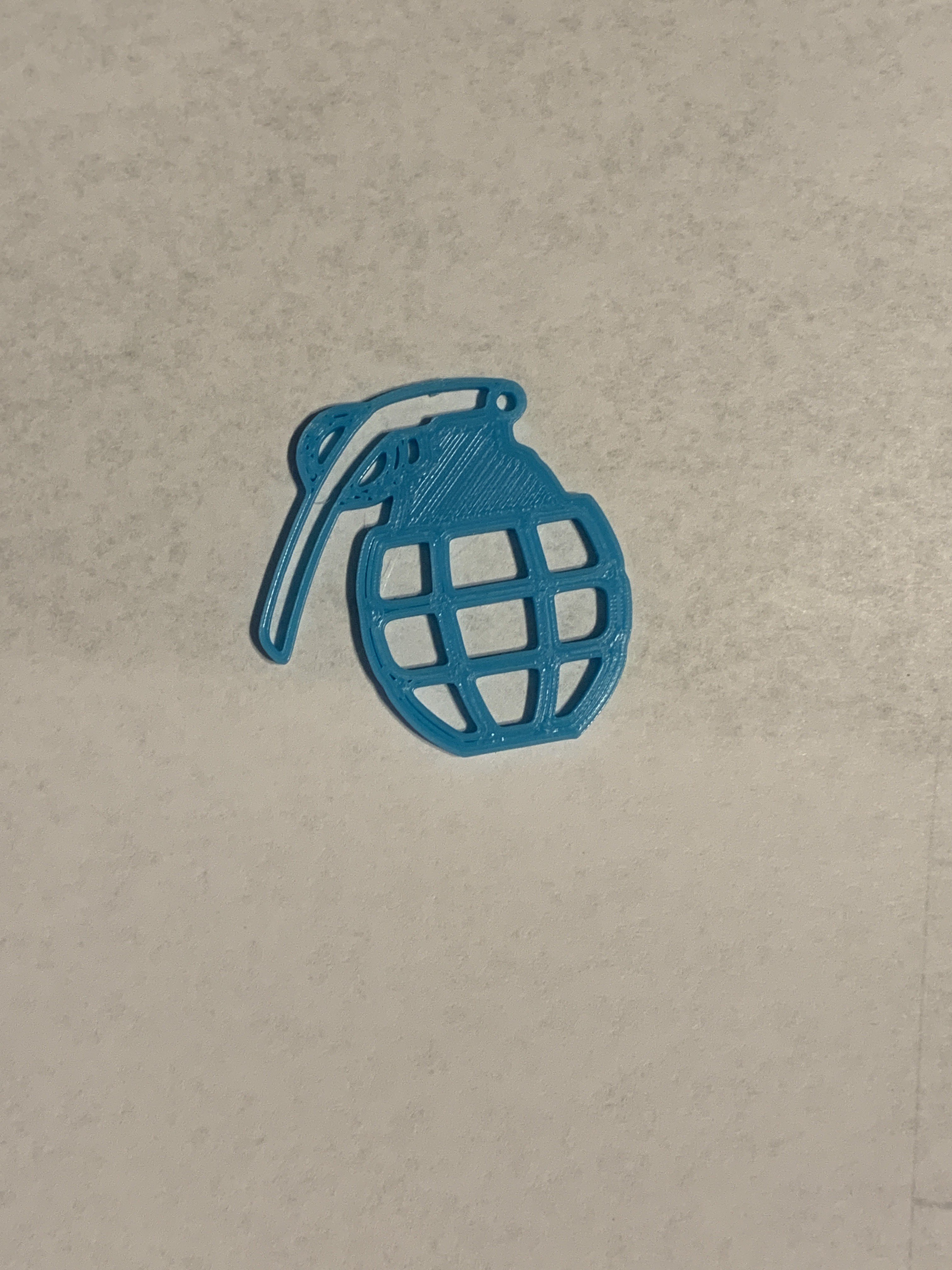 Hand Frag Grenade Keychain Keytag by WiseNoodle | Download free STL ...