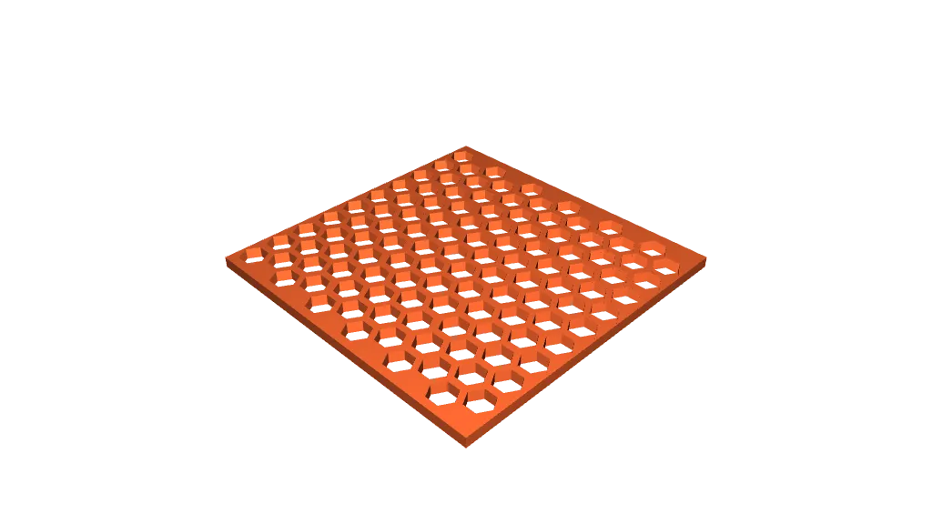 Modular Honeycomb Board by izy120 | Download free STL model ...