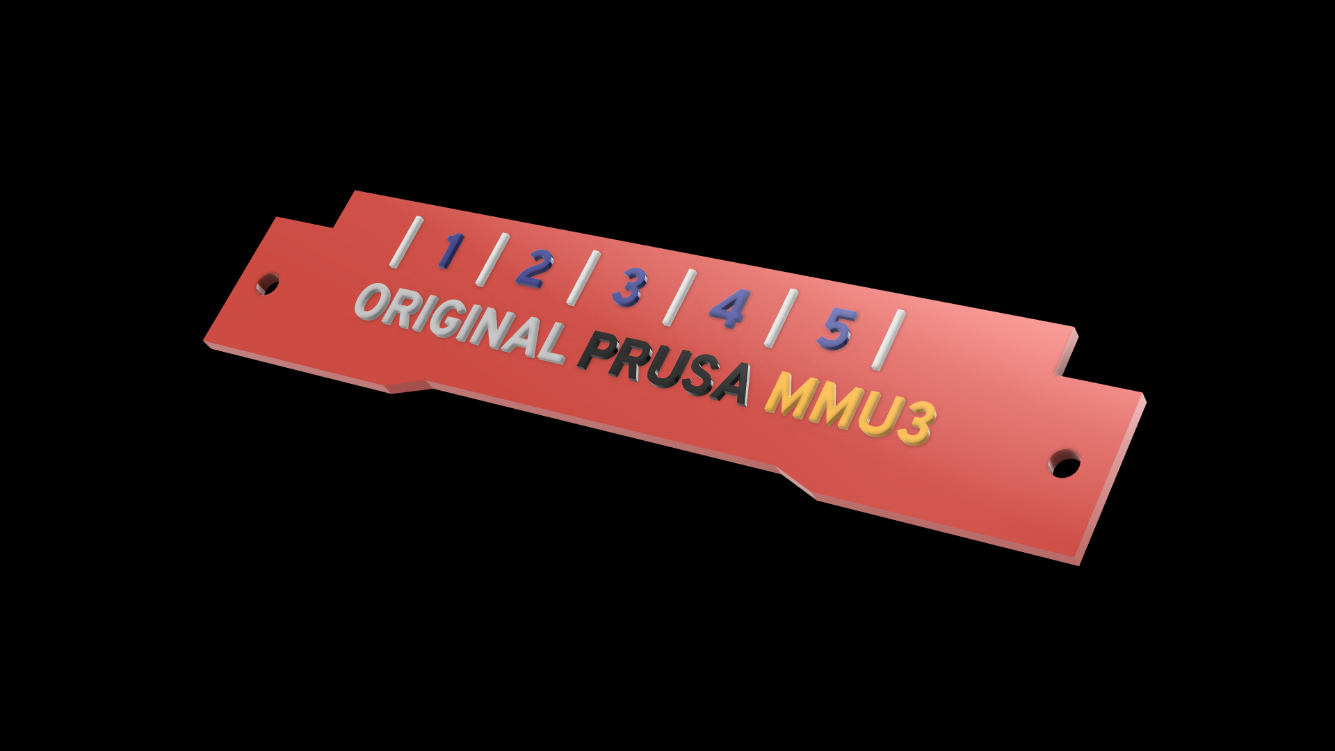 MMU3 Label Plate with Custom Colors - MMU by Real 3D Prints | Download ...