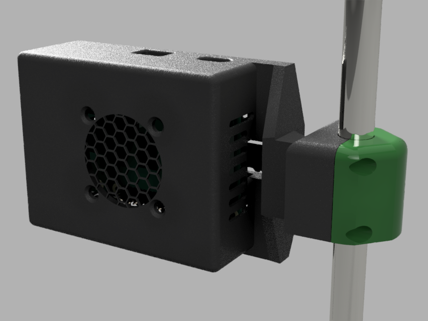 Raspberry Pi Mount with 6mm Rod Clamp by KushagraK7 | Download free STL ...