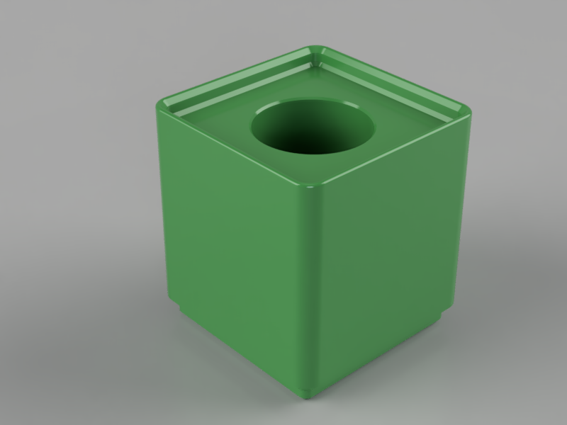 Parametric Gridfinity Bin with one Hole by Wolfgang Sagichnet | Download free STL model ...