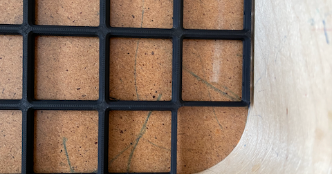 Gridfinity push together baseplates remix with 1 corner removed ...