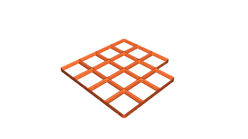 Gridfinity push together baseplates remix with 1 corner removed ...