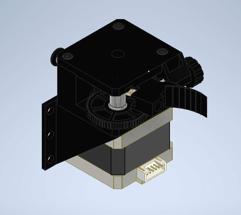 E3D Titan Extruder CLONE with a stepper motor and a mount by sale723 ...