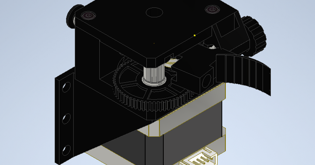 E3D Titan Extruder CLONE with a stepper motor and a mount by sale723 ...