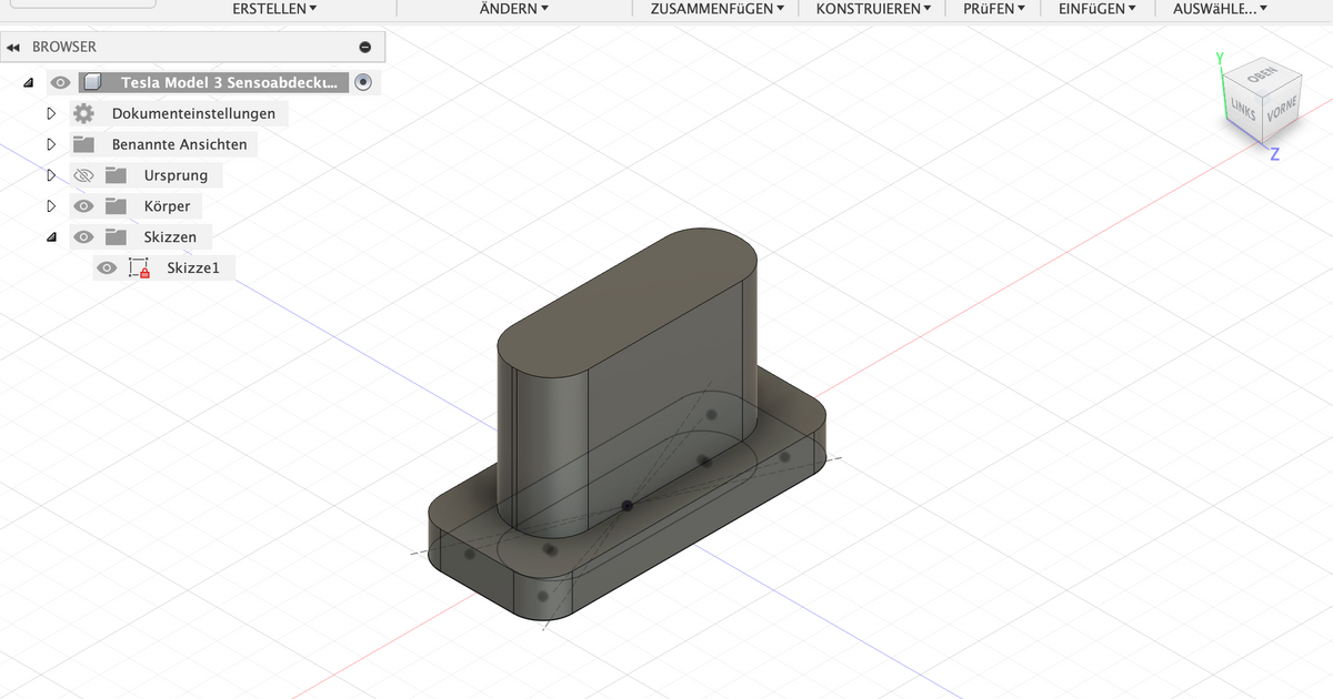 Tesla Model 3 Sensorabdeckung Innenraum Sensor cover interior by Skir ...