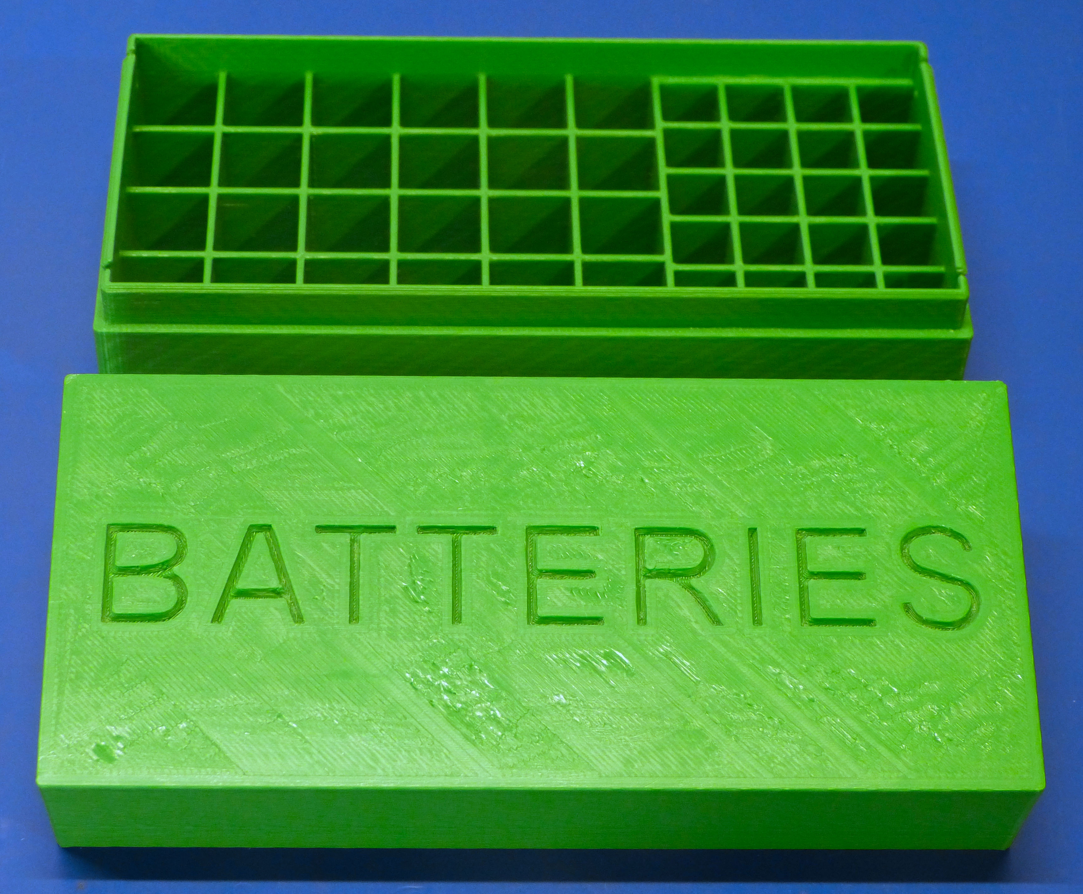 Multi Battery Box Labelled Lid by Josh0 | Download free STL model ...
