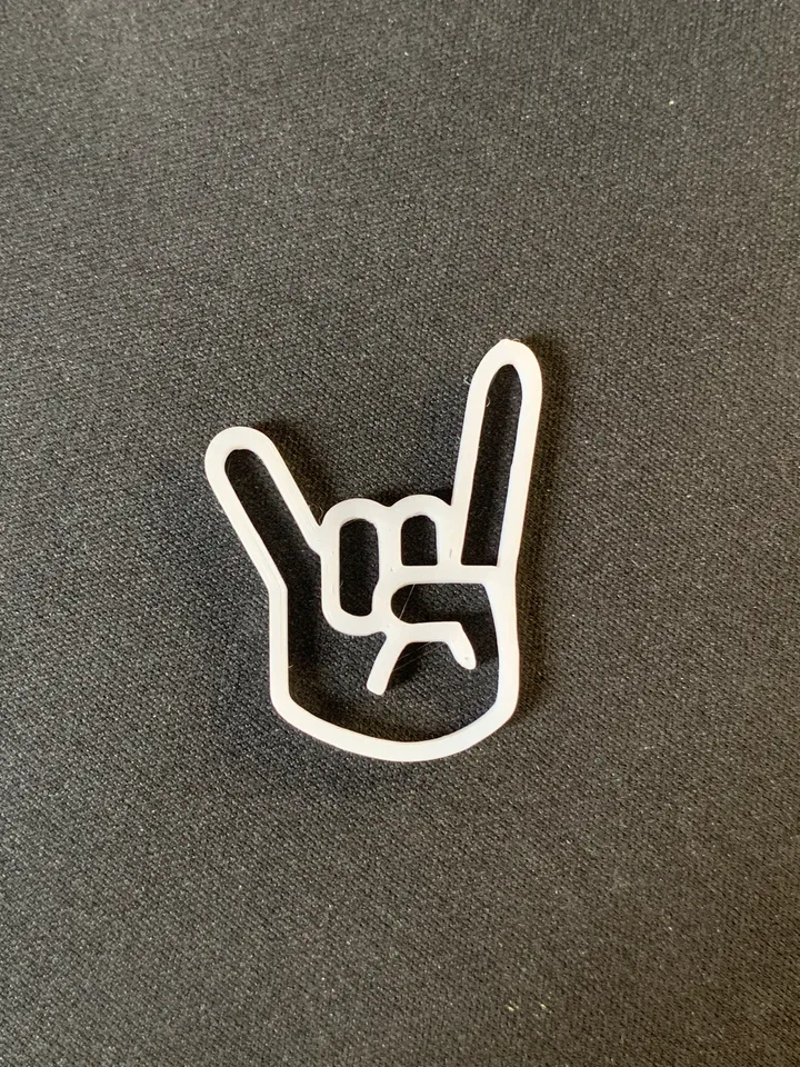 Horns Up Key tag by WiseNoodle | Download free STL model | Printables.com