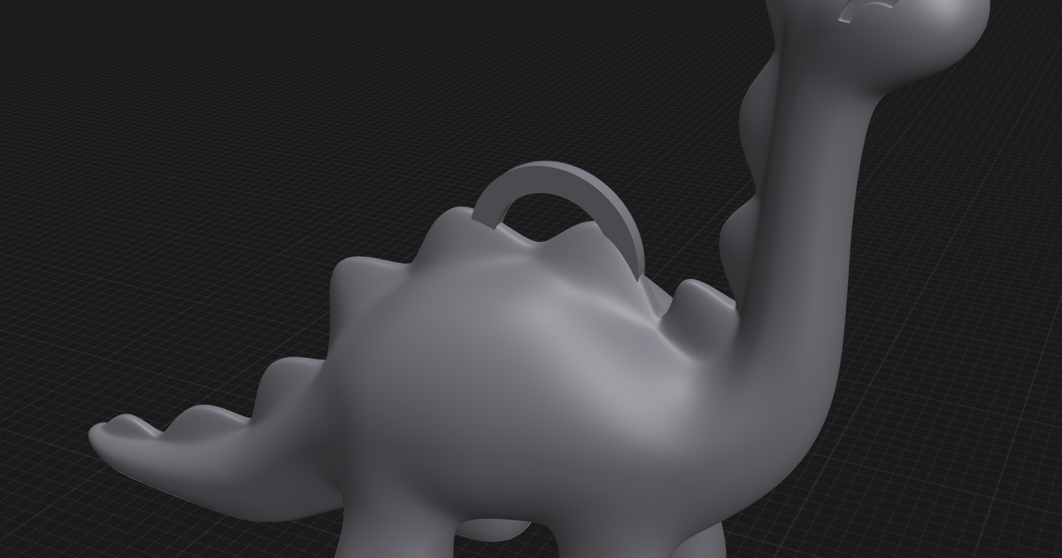 Cute Stylized Dinosaur Toy Keychain REMIX by KillerKreationz | Download ...