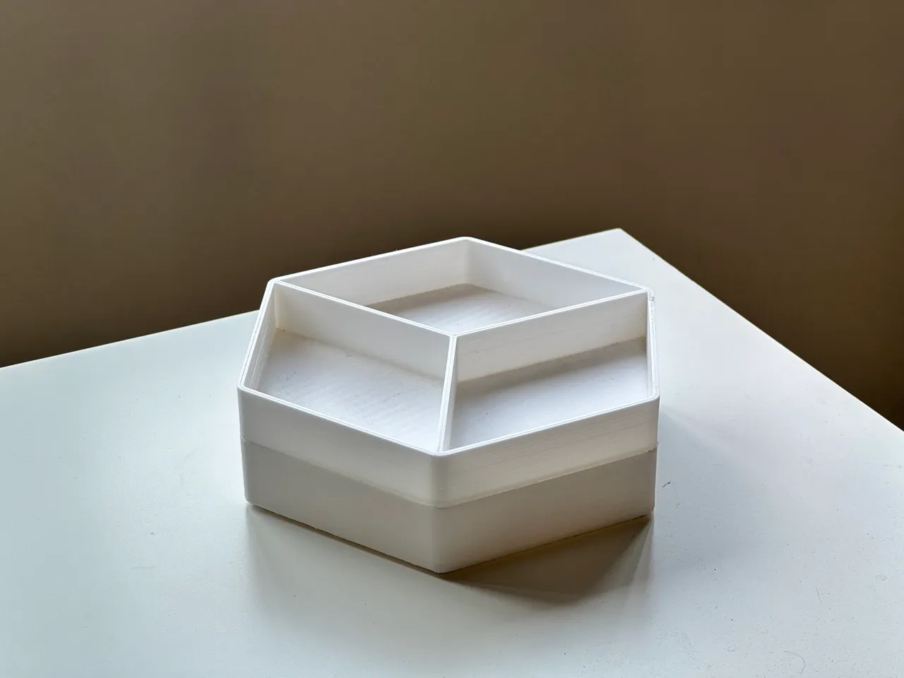 Hexagonal Stackable Parts Tray by Kian_ | Download free STL model ...