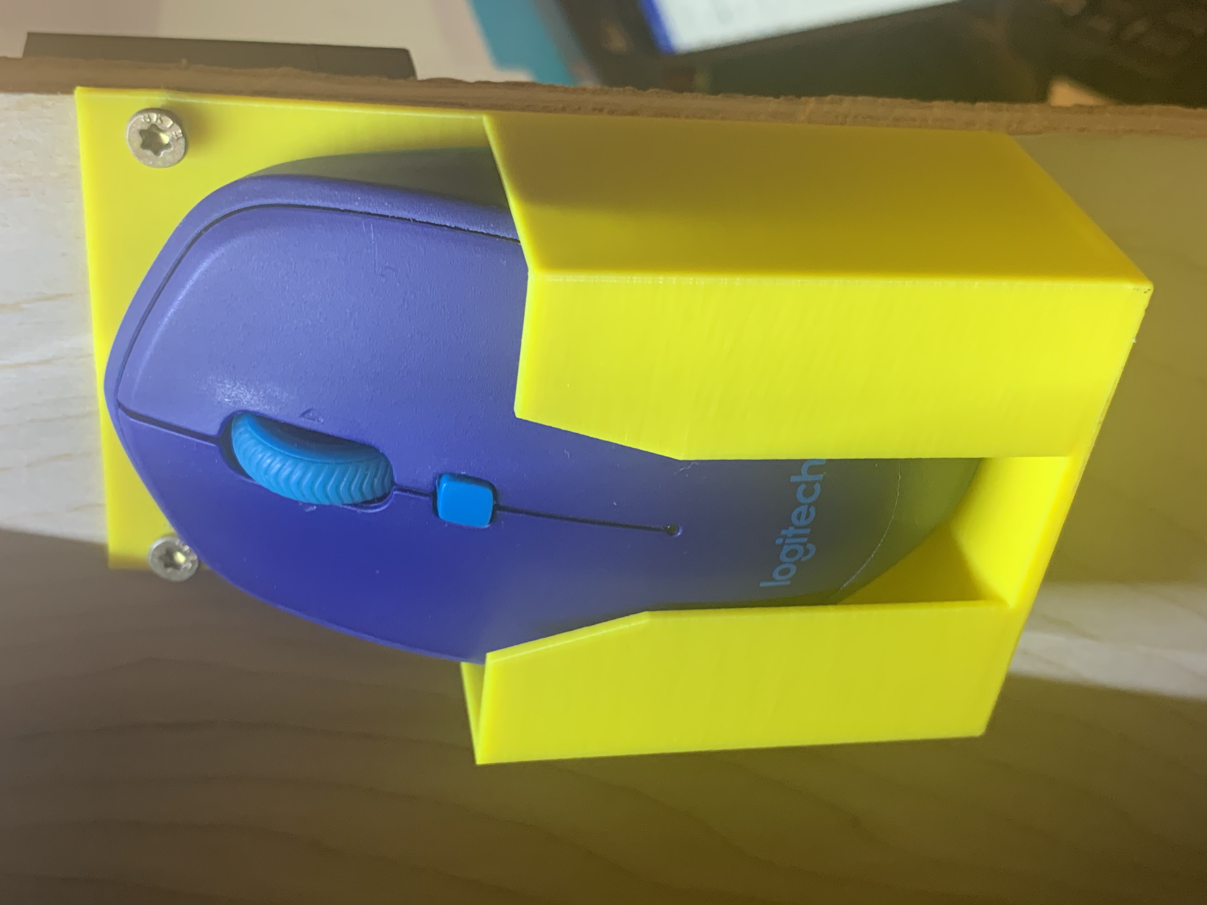 Workbench / Desk Mouse Hanger by W5AUG | Download free STL model ...