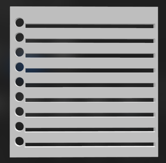 Sticky Note List Template - Wider Lines by WeImagin3d | Download free ...