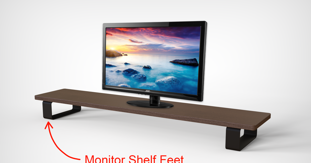 Monitor Shelf Feet by The3Designer | Download free STL model ...