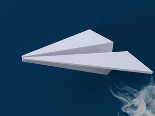 Paper Plane Decoration by THop3D | Download free STL model | Printables.com