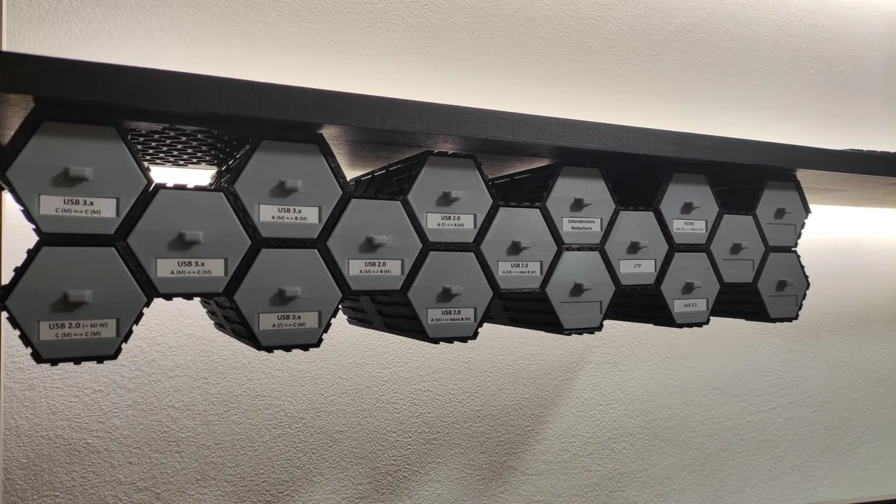 Modular hexagonal boxes - drawers by Dark | Download free STL model ...