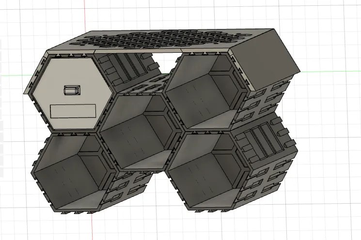 Modular hexagonal boxes - drawers by Dark | Download free STL model ...