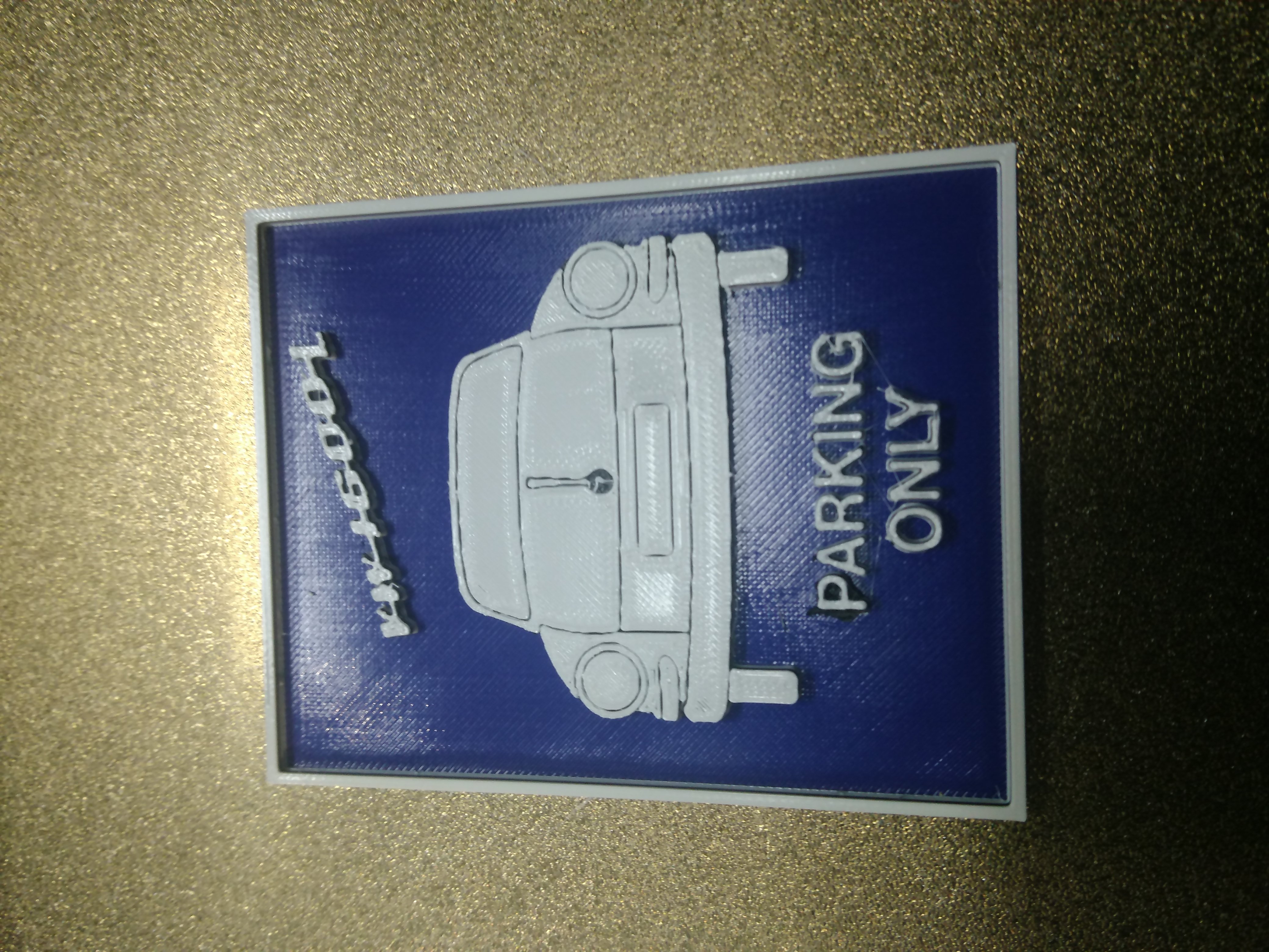 VW 1600 (Type 3) Sign by timmyneun | Download free STL model ...