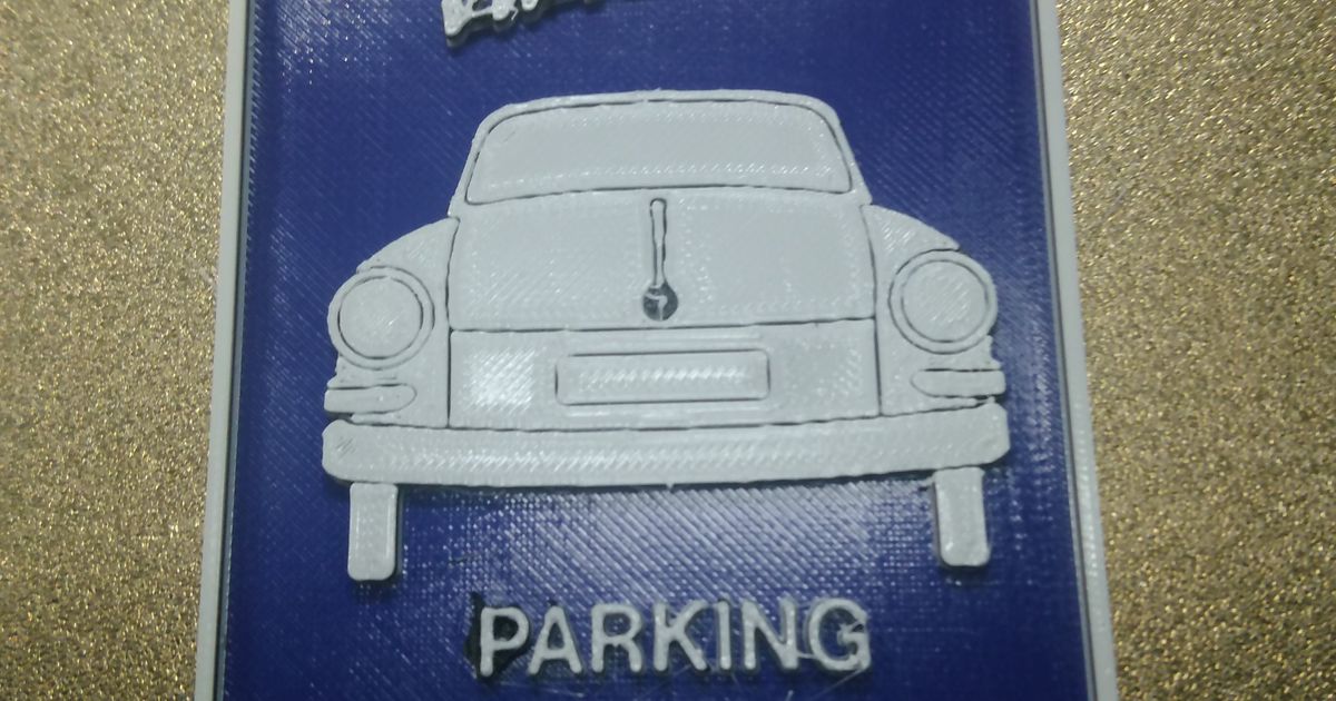 VW 1600 (Type 3) Sign by timmyneun | Download free STL model ...