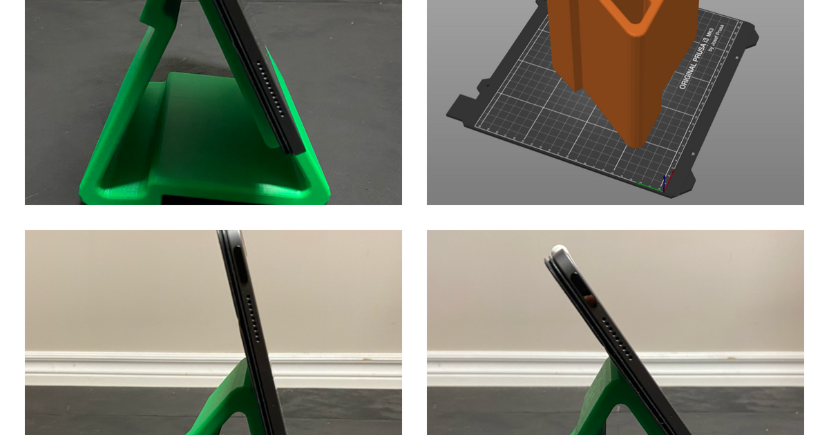 Multiple angle tablet stand by dmitri | Download free STL model ...