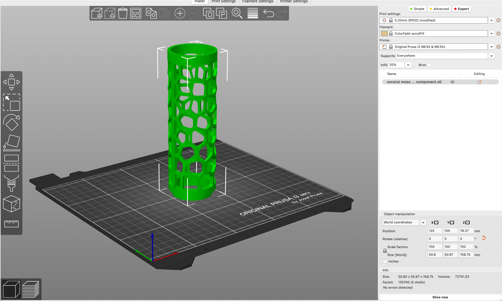 Voronoi Moss Pole by Colleen Jordan | Download free STL model ...