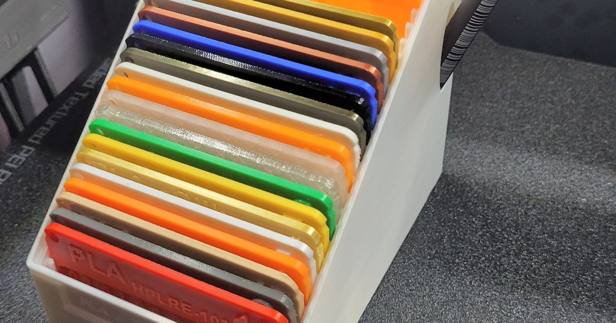 Filament Sample Cards Box by ckischi | Download free STL model ...