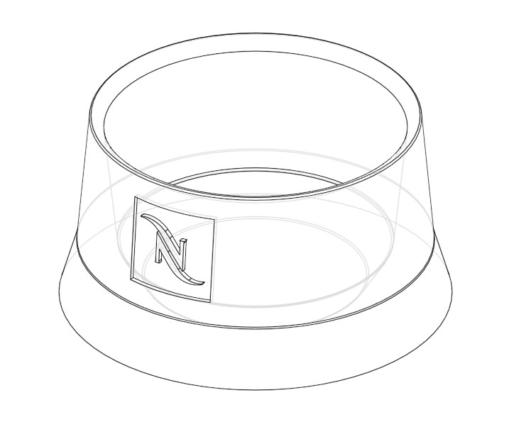 Nespresso PIXIE Lungo cup holder by ittenomis | Download free STL model ...