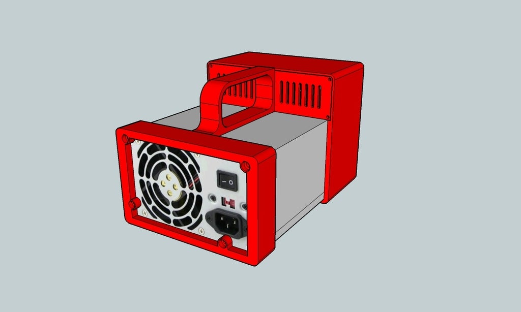 ATX power supply skeleton case por kaufi | Descargar modelo STL ...