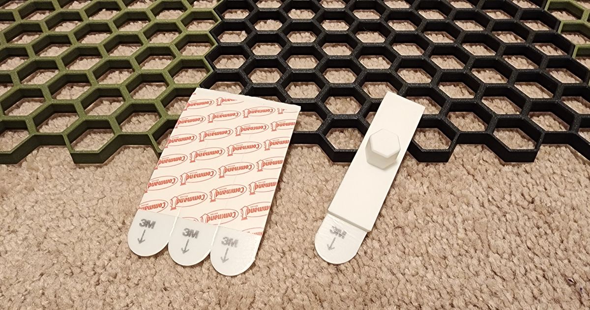 Honeycomb Wall Large Command Strip Vertical Mount by RedLeg | Download ...