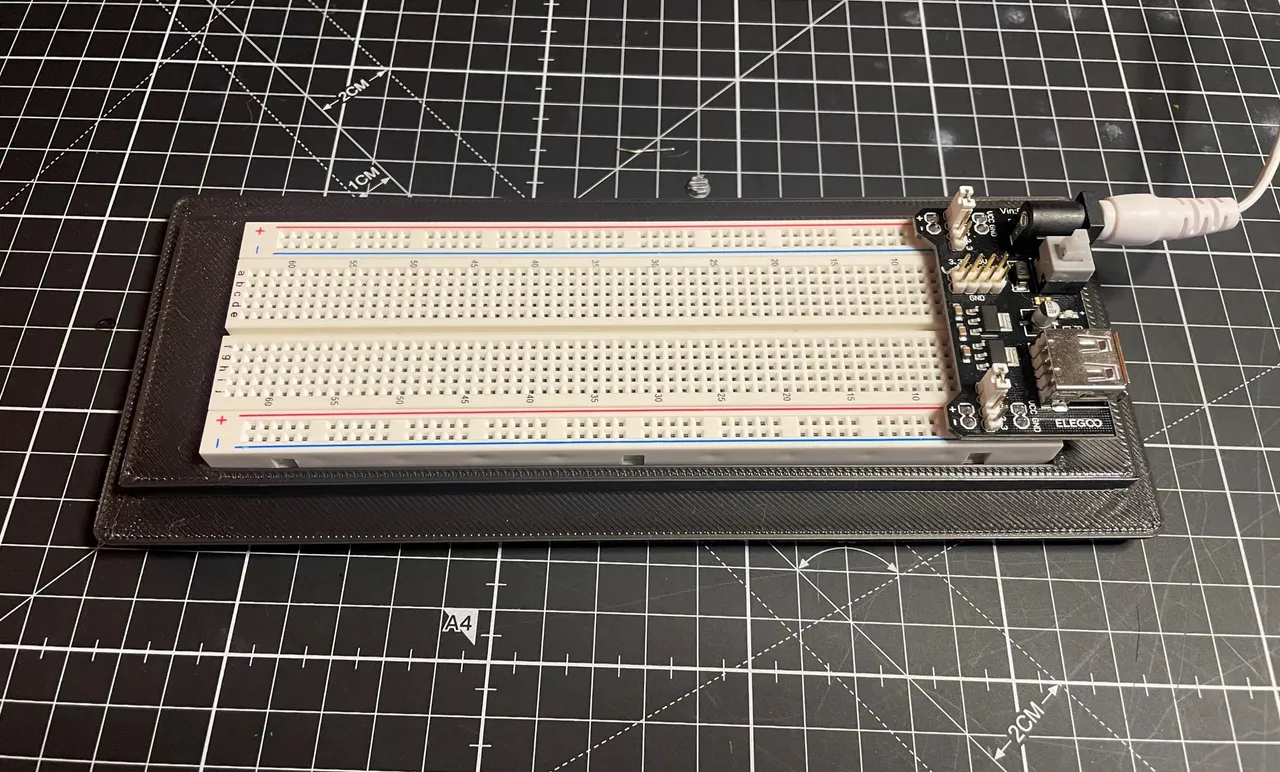 Gridfinity Breadboard Holder And Plain Negative By Mgrob4