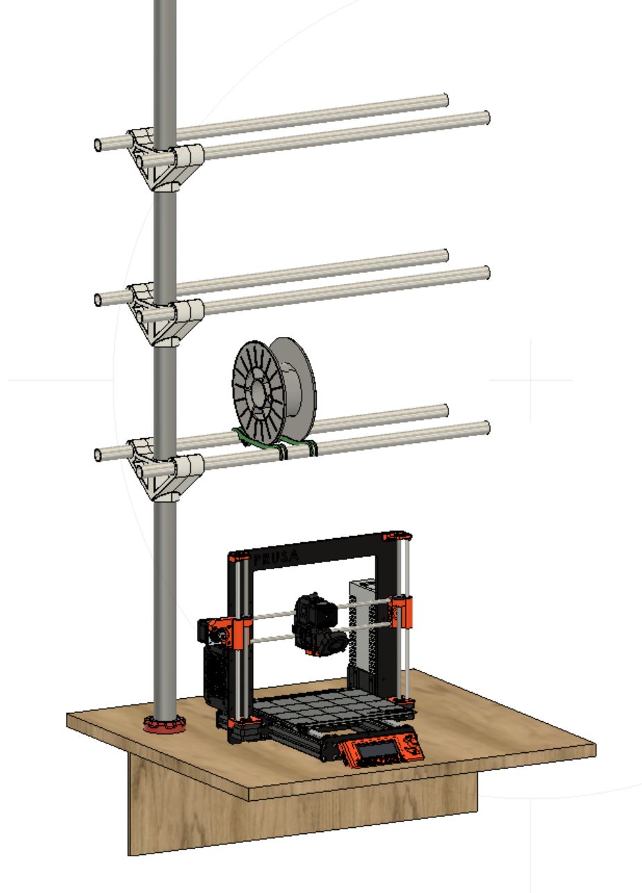 Tabletop Filament RACK (parametric) by JACKALOPE | Download free STL ...