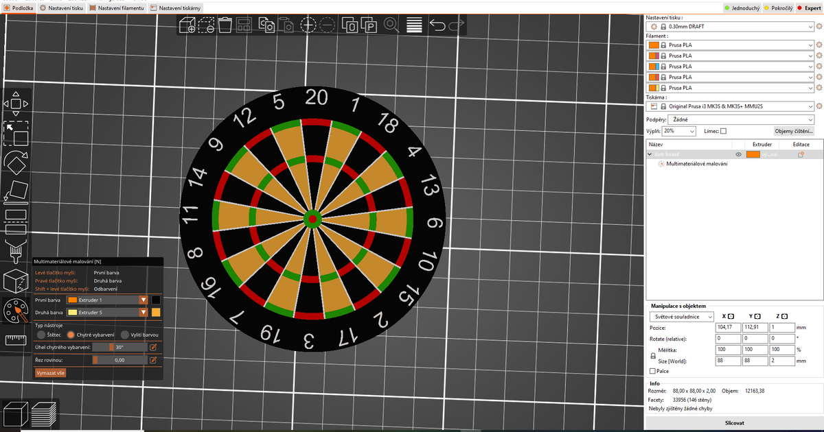 Darts Coaster multimaterial by Martin Ševčík | Download free STL model | Printables.com