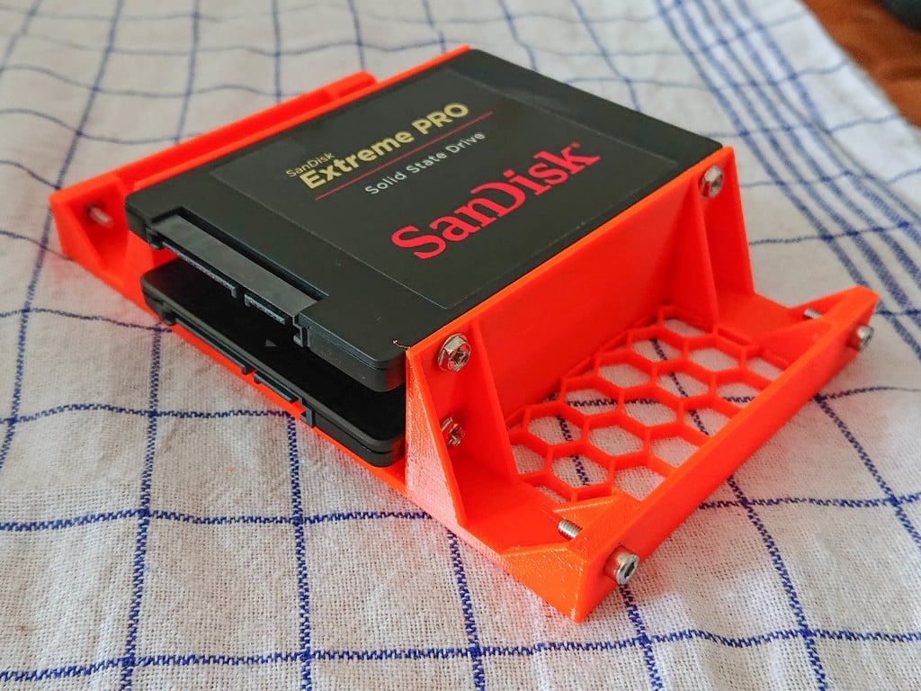 5.25" bay to 2x 2.5" SSD slot adapter by cordilon | Download free STL ...