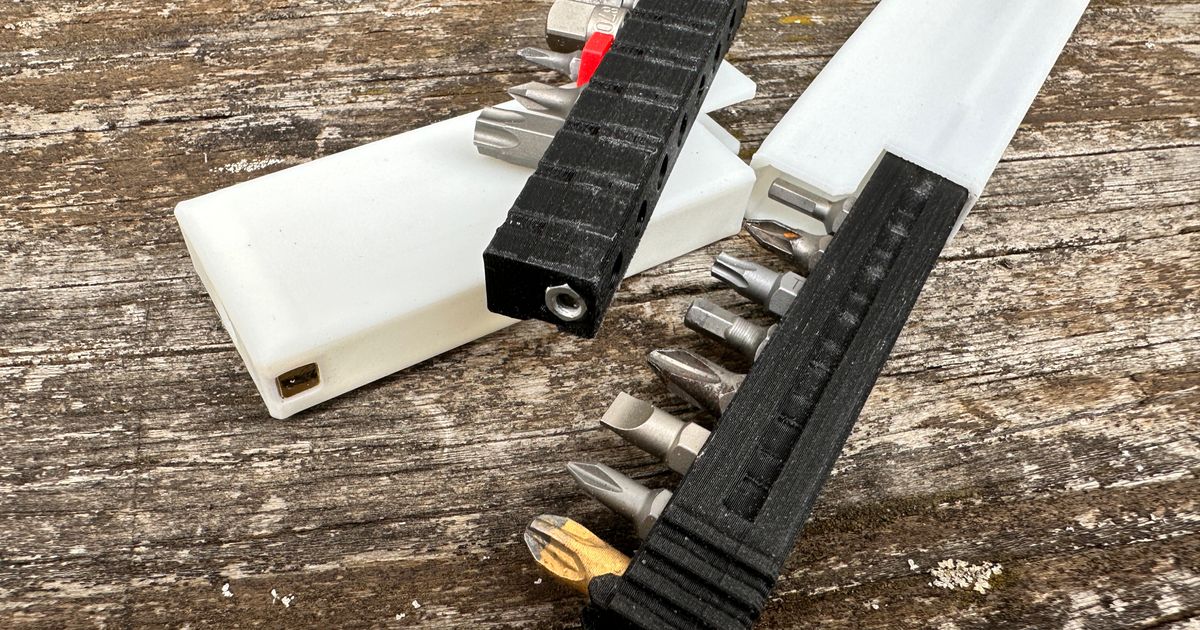 Slim Sliding Bit Magazine for 8, 12 or 15 bits by mschmitt | Download ...