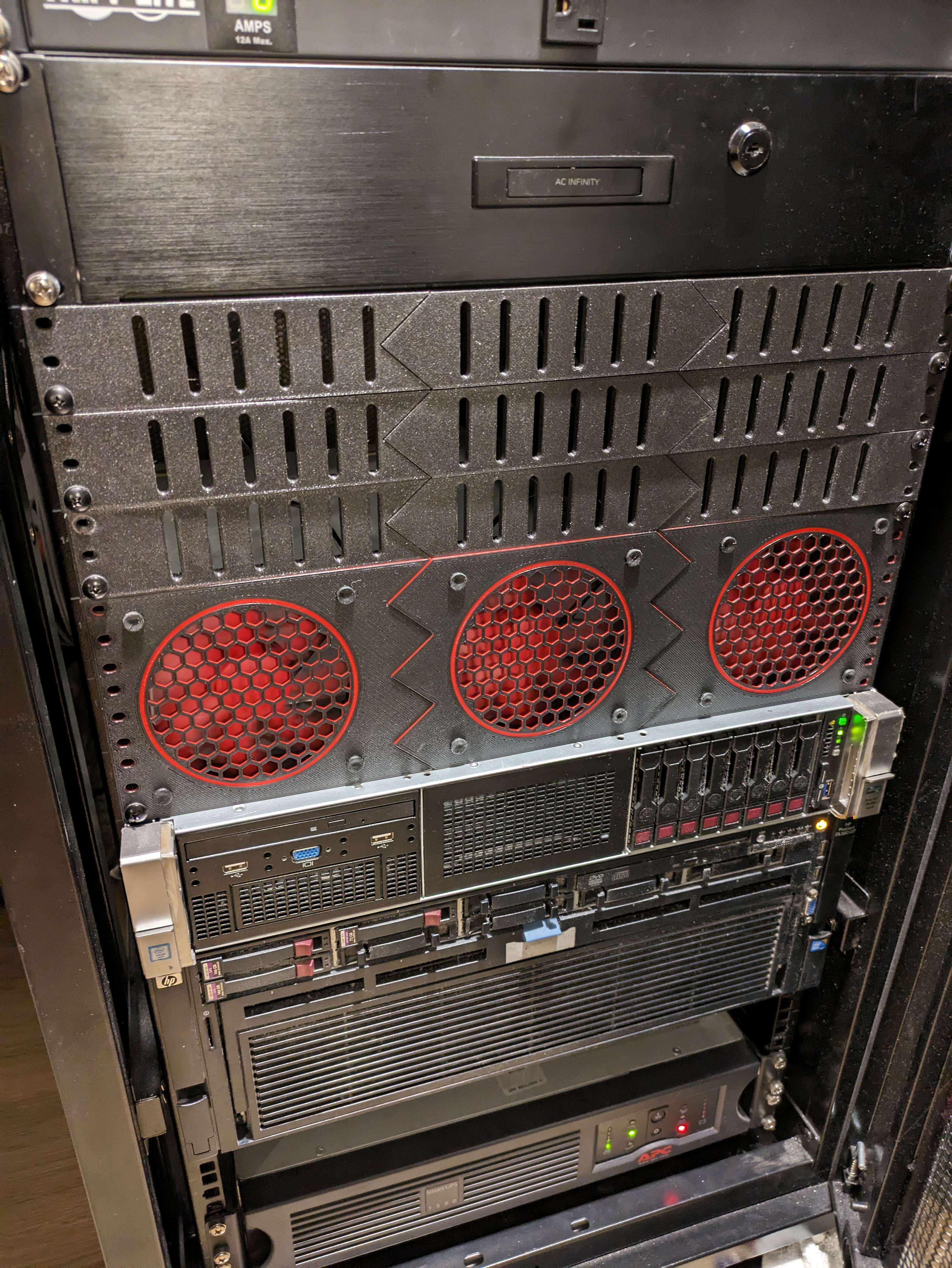 19" 3U Server Rack Fan Panel by jackknrsh7 | Download free STL model ...