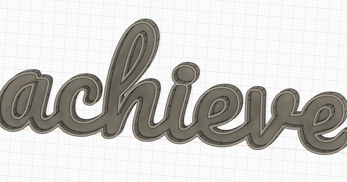 Achieve Text 3D by SirBigBuddha | Download free STL model | Printables.com