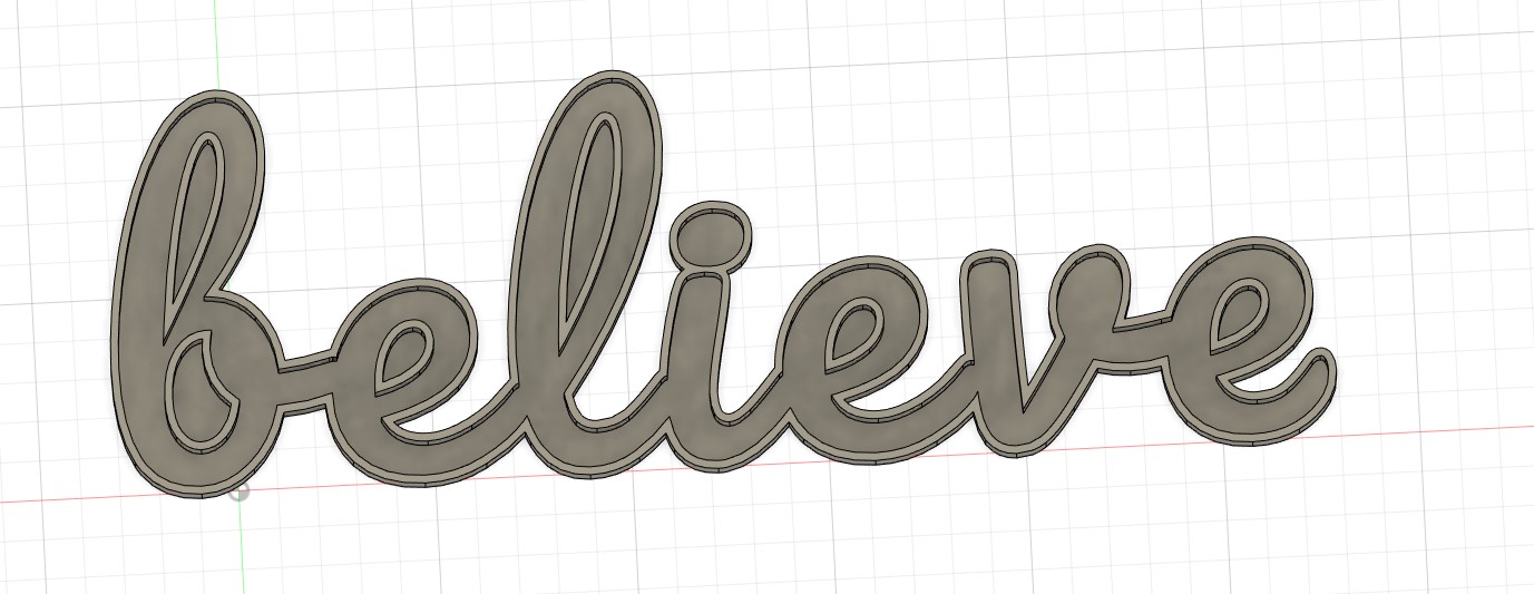 believe in 3D Text by SirBigBuddha | Download free STL model ...