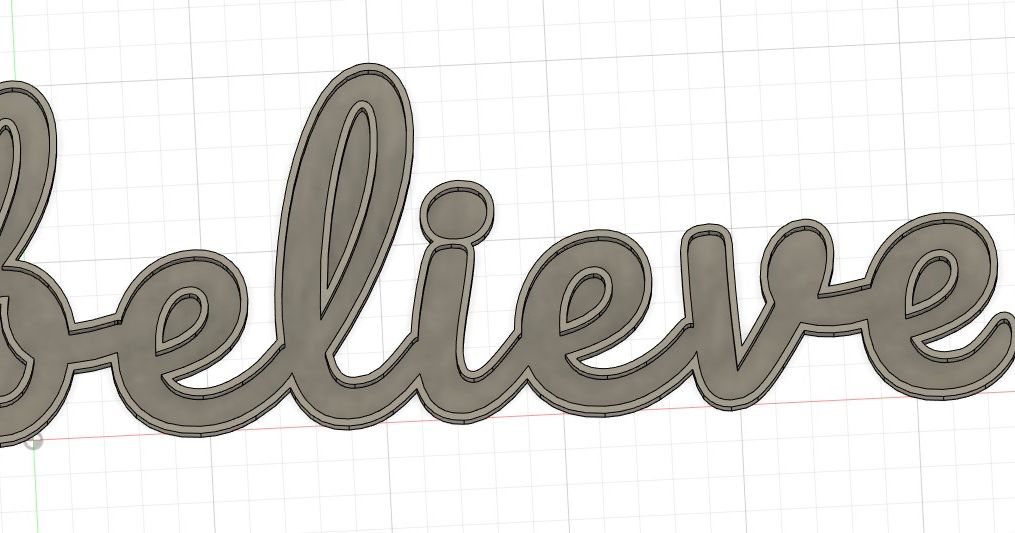 believe in 3D Text by SirBigBuddha | Download free STL model ...