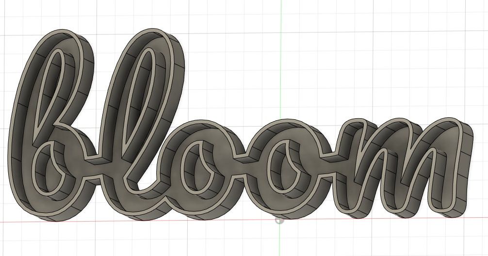 bloom 3D Text by SirBigBuddha | Download free STL model | Printables.com