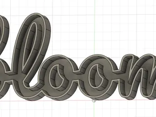 bloom 3D Text by SirBigBuddha | Download free STL model | Printables.com