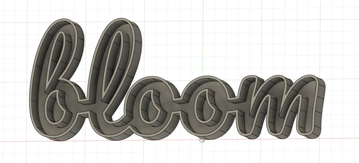bloom 3D Text by SirBigBuddha | Download free STL model | Printables.com