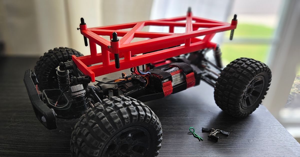 DEERC 200E frame for 1/10 Baja Bug body shell by ChickyNug | Download ...