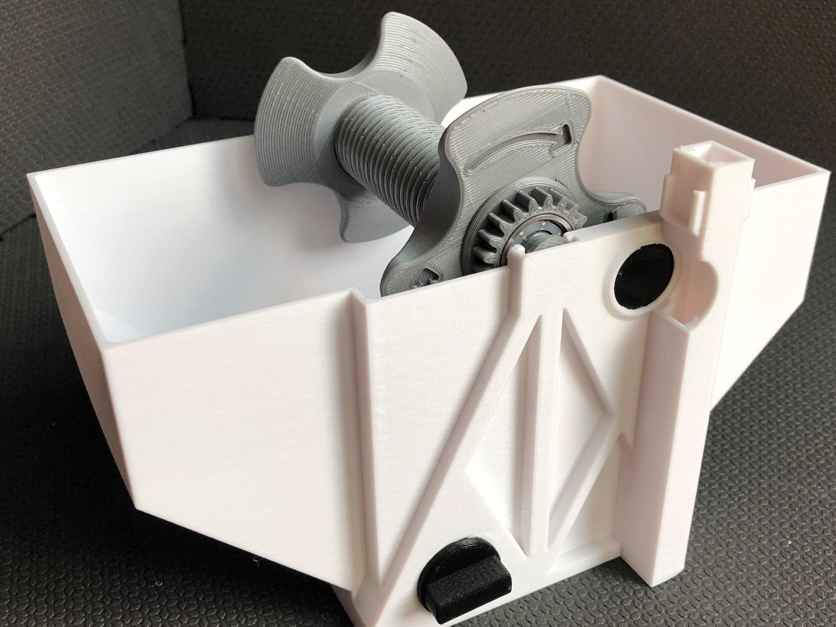 filament drybox for use with filament buffer, linear track rewind ...