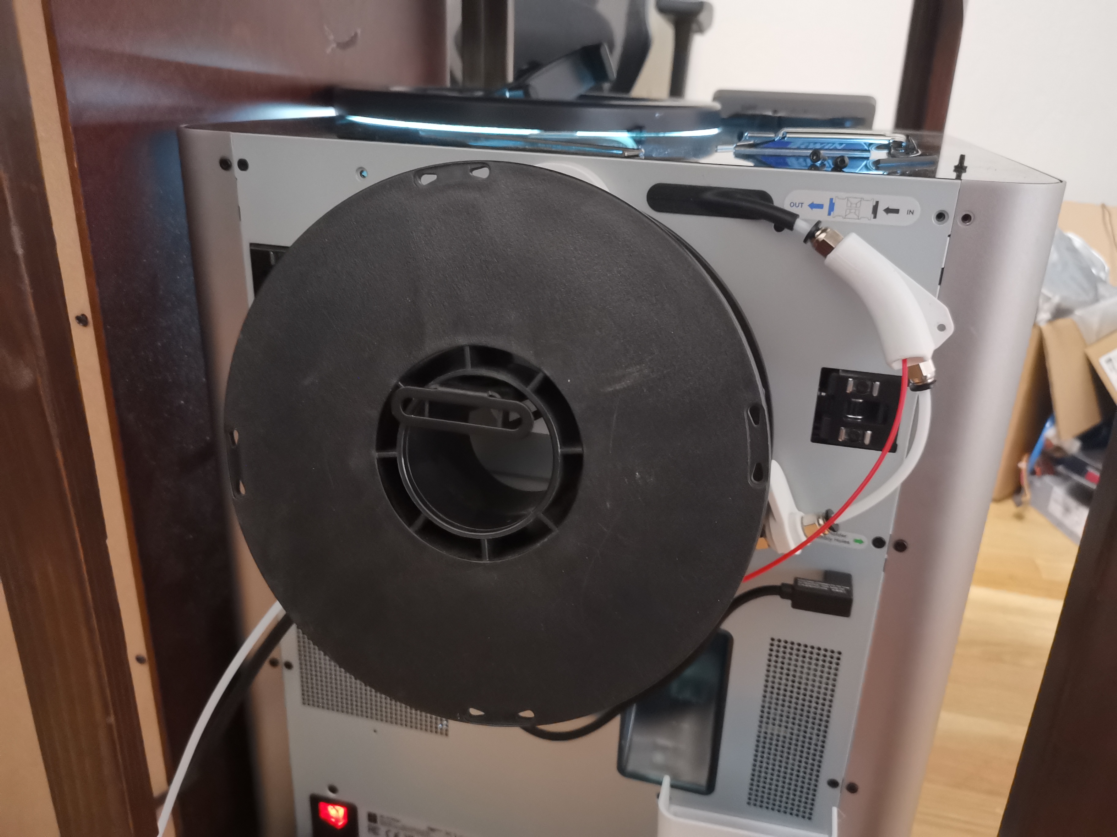 Bambu Lab X1C P1P Foldable offset back spool mount by MT | Download ...