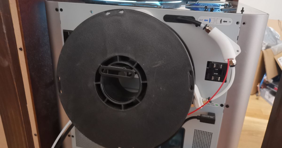 Bambu Lab X1C P1P Foldable offset back spool mount by MT | Download ...